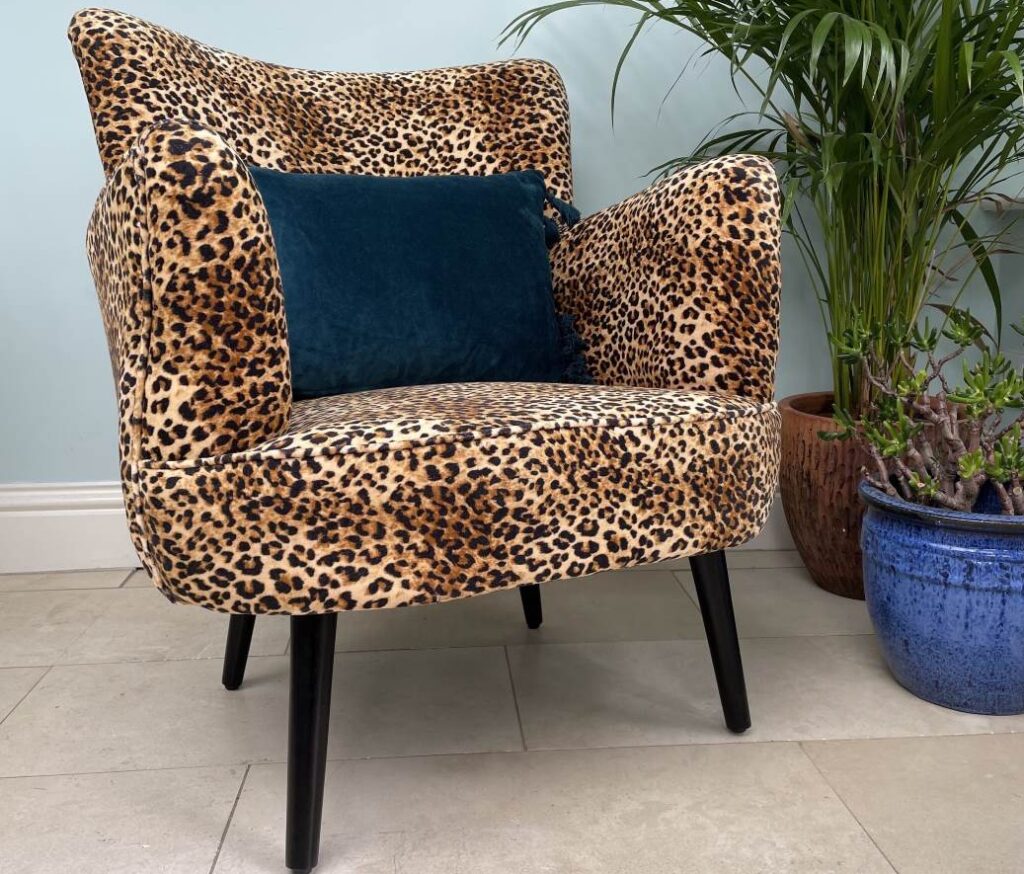 Leopard Velvet Chair | Ragged Rose